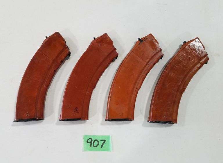 (4) Russian Military AK-47 Bakelite Magazines - 7.62 X 39 MM - 30 Rd ...