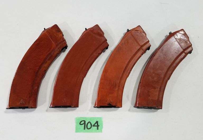 (4) Russian Military AK-47 Bakelite Magazines - 7.62 X 39 MM - 30 Rd ...