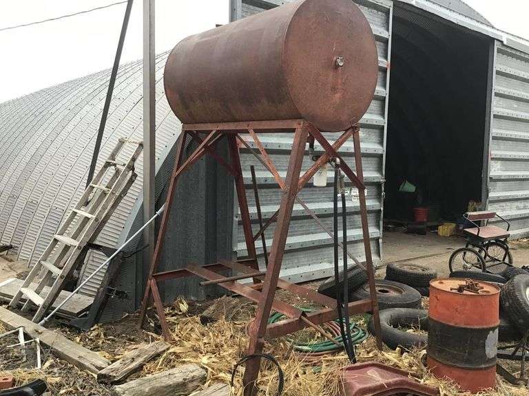 Homemade Fuel Stand - Adam Marshall Land & Auction, LLC