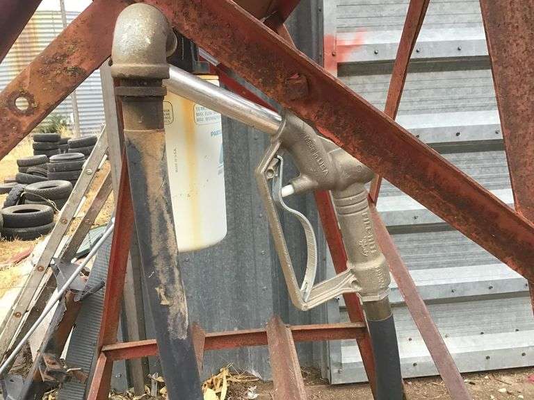 Homemade Fuel Stand - Adam Marshall Land & Auction, LLC