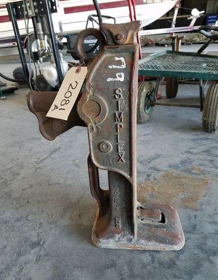 Vintage Simplex House/Barn/Railroad Jack - 10 Ton, 12" Stroke - Adam ...