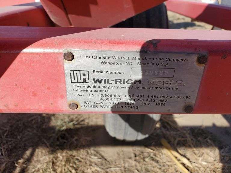 Wil-Rich 2500 24FT Field Cultivator - Adam Marshall Land & Auction, LLC