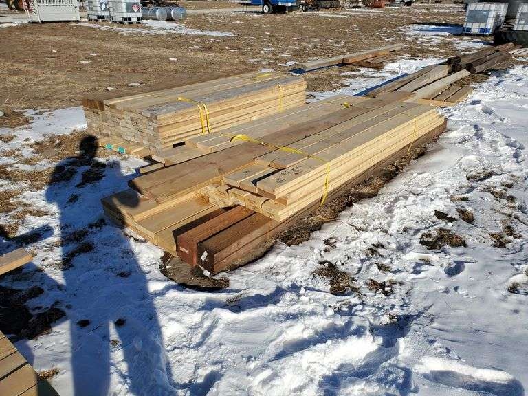 (56) Pieces Various Lumber, 2x6, 2x12, 6x6 - Adam Marshall Land ...