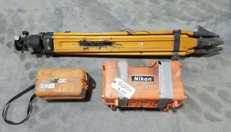 Nikon AC-2s Automatic Level, Nikon NE-101 Construction Theodolite ...