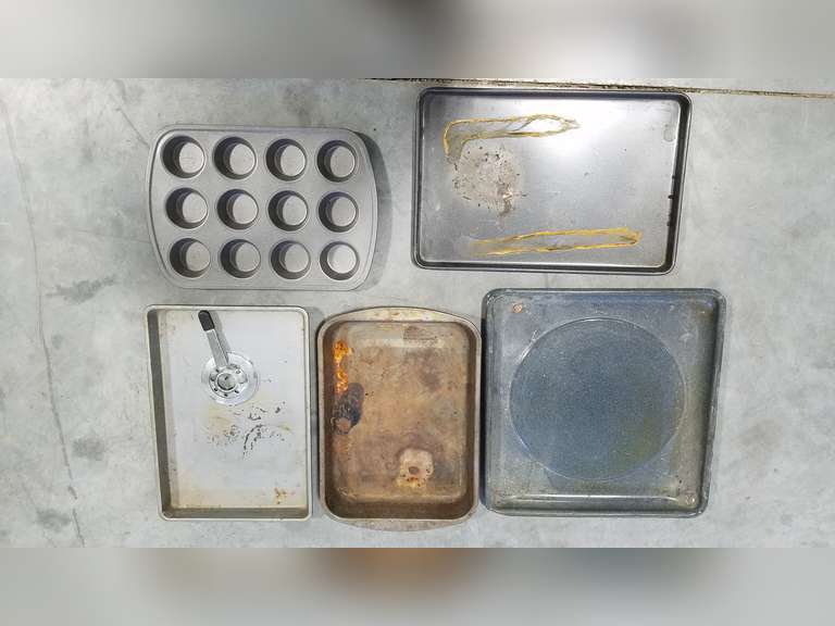 Bus Tub Cart, Assorted Pans & Pizza Peel, Etc - Adam Marshall Land ...