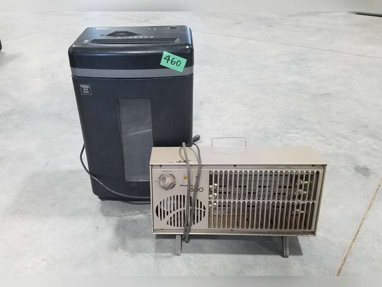 Fellows B-121C Paper Shredder & Heat Stream 1500 Electric Space Heater ...