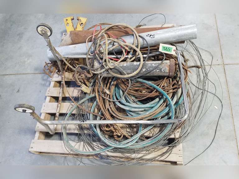 Misc Pallet - Cable, Dump Rake Teeth, Wire, Etc - Adam Marshall Land ...