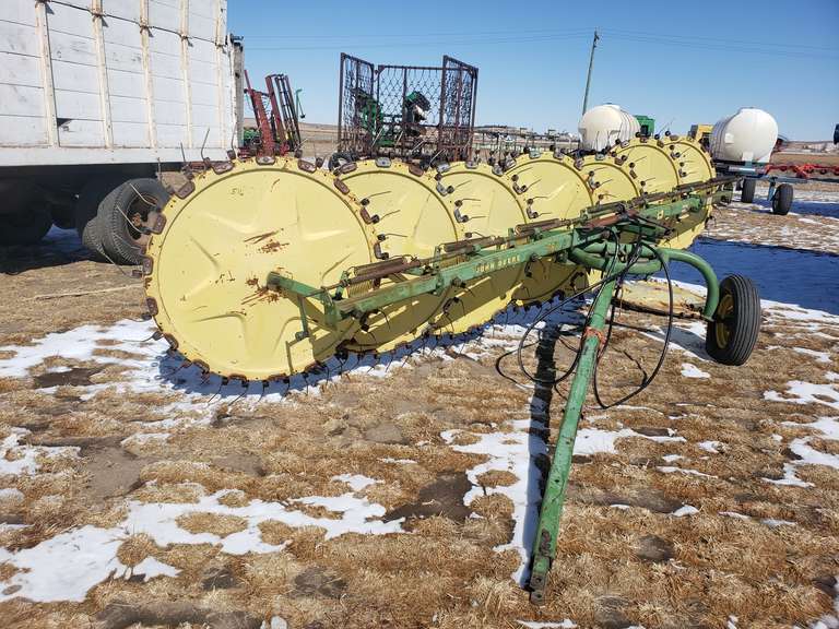 John Deere 567 7 Wheel side delivery rake - Adam Marshall Land ...