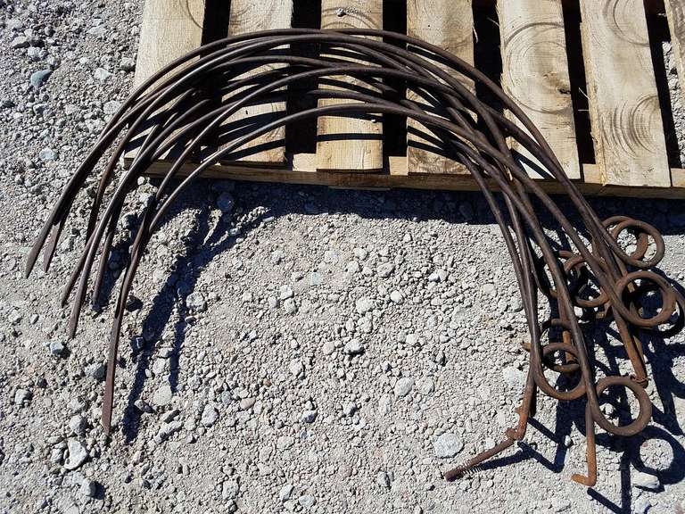 (9) Dump Rake Teeth & (2) Steel Wheels - Adam Marshall Land & Auction, LLC