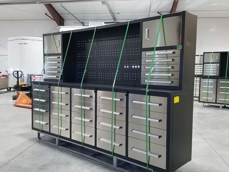 Unused Steelman Tool Box with Top - SS - Adam Marshall Land & Auction, LLC