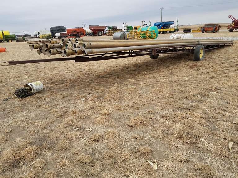 (33) Pieces 4" X 40' Aluminum Sprinkler Pipe W/Risers - Adam Marshall ...