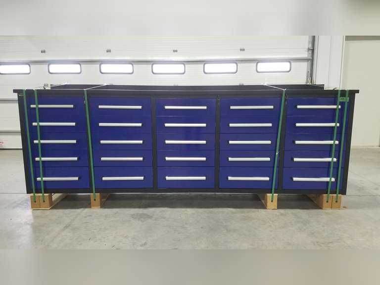 Unused Steelman Tool Box - 25 Drawers, Blue - Adam Marshall Land ...