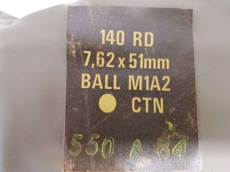 7.62 x 51MM Ball M1A2 CTN (308) - 140 Rd Battle Pack - Adam Marshall ...