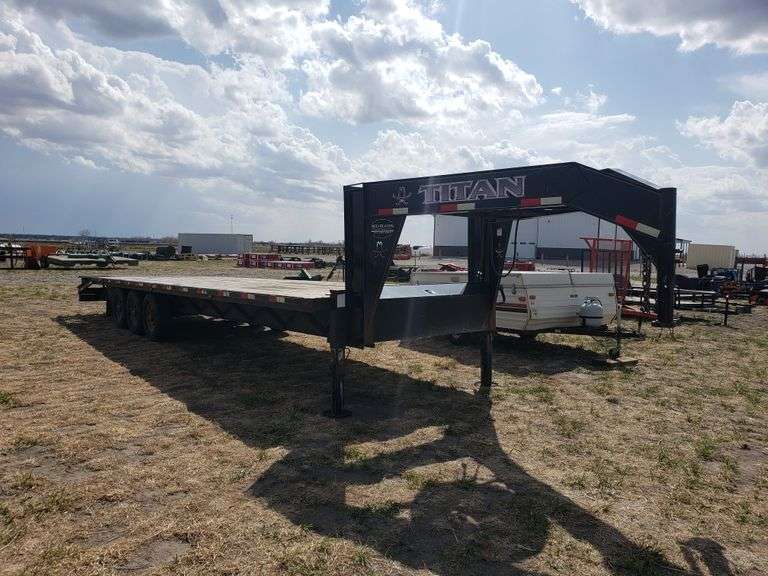 2014 Titan 30FT Triple Axle Gooseneck Flatbed Trailer - Adam Marshall ...