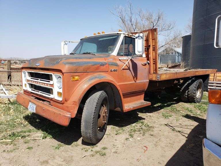 1972 Chevy C50 Truck with 16FT Flatbed & Hoist - Adam Marshall Land ...
