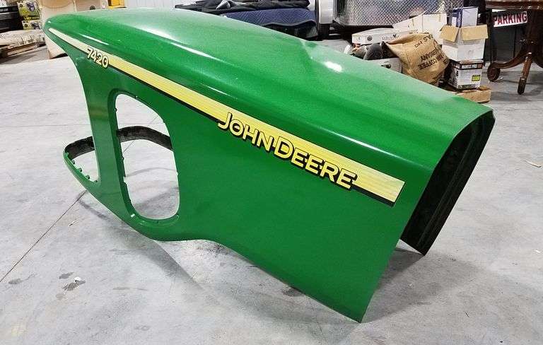 John Deere 7420 Tractor Hood (will fit others) Refurbished - Adam ...