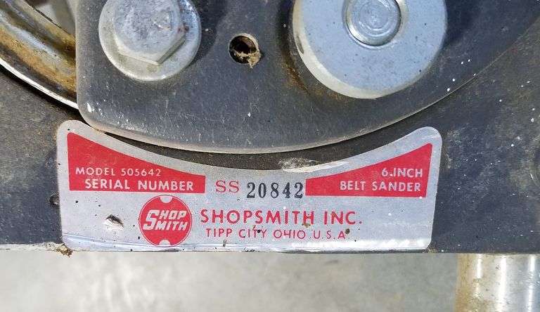 Shopsmith 6" Belt Sander Attachment - Adam Marshall Land & Auction, LLC