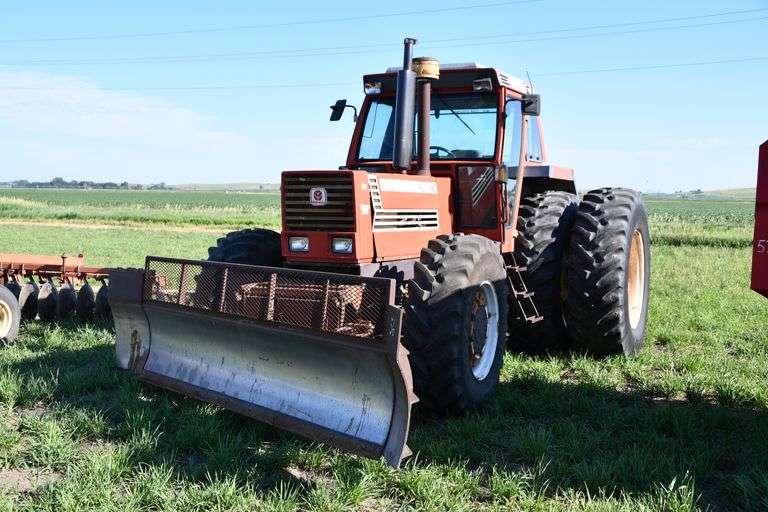 Hesston 180-90 MFWD Tractor with Dozer Blade - Adam Marshall Land ...