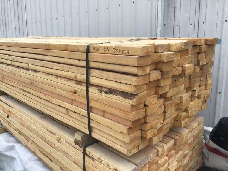 (130) Pre-Cut 2x4 Cull Lumber, Length 92 5/16 - Adam Marshall Land ...