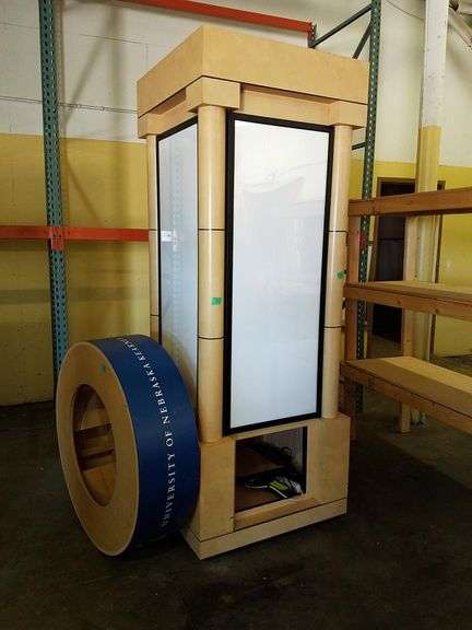 UNK Mini Kiosk with LED Panels for picture inserts, plus round top ...