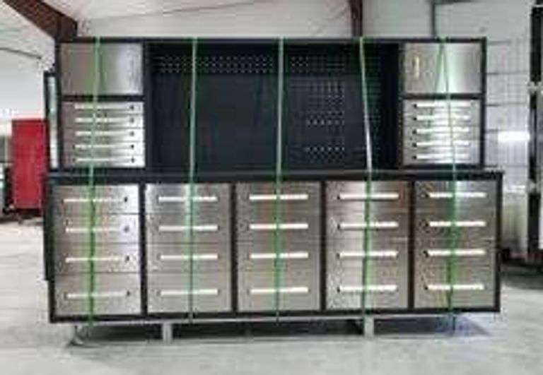 Unused Suihe Tool Box Stainless Steel 30 Drawer 2 Door 112 W X Unused Suihe Tool Box Stainless Steel 30 Drawer 2 Door 112 W X