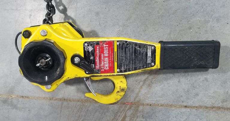 HaulMaster 3/4 Ton Lever Chain Hoist - Adam Marshall Land & Auction, LLC