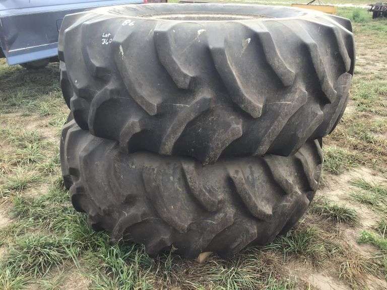 (2) Tires & Rims 24.5-32 - Adam Marshall Land & Auction, LLC