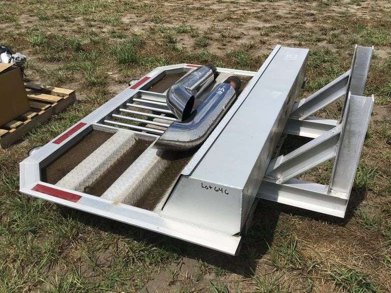 Headache Rack W/Storage & Exhaust Pipes - Adam Marshall Land & Auction, LLC