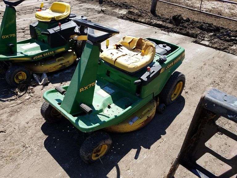 John Deere RX75 Riding Lawnmower - Adam Marshall Land & Auction, LLC