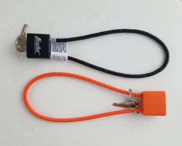 (2) Glock Grips & (2) Cable Gun Locks - All New - Adam Marshall Land ...