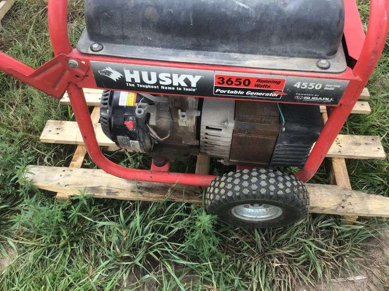 Husky 3650 Generator - Adam Marshall Land & Auction, LLC