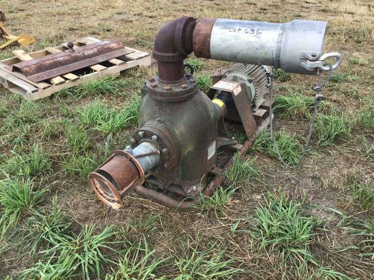 Gorman-Rupp Pump W/Electric Motor - Adam Marshall Land & Auction, LLC