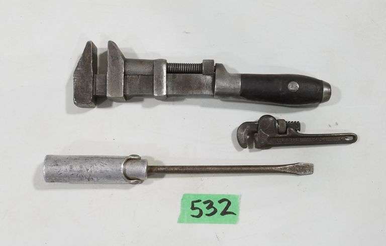 Collectable Vintage Tools - L. Coes Monkey Wrench, Tuffy Swallow ...