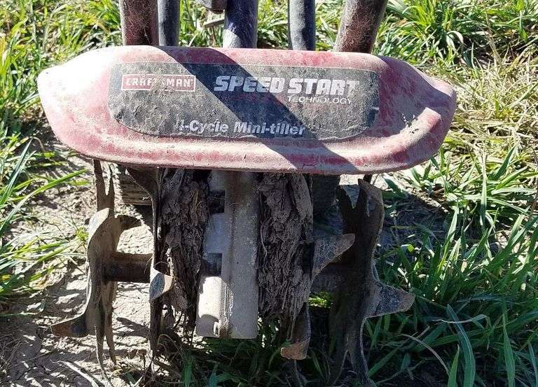 Craftsman Speed Start 1 cycle Mini Tiller - Adam Marshall Land ...