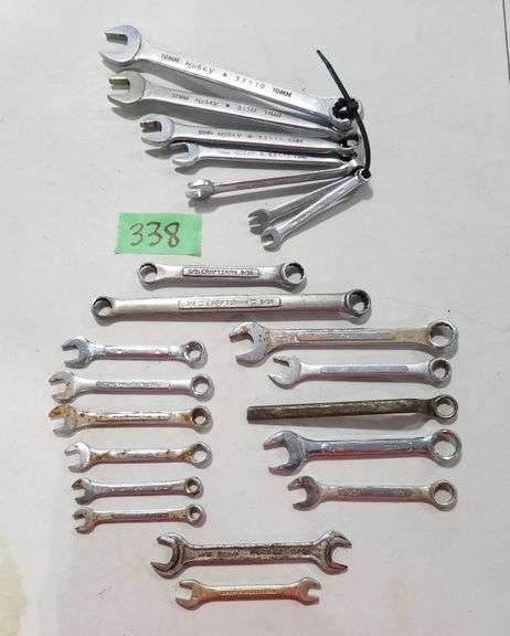 Husky Metric Combination Wrench Set & Assorted Brands SAE Combination ...