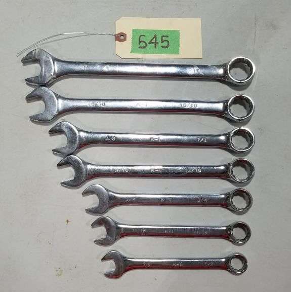 K-T SAE Combination Wrench Set - Adam Marshall Land & Auction, LLC