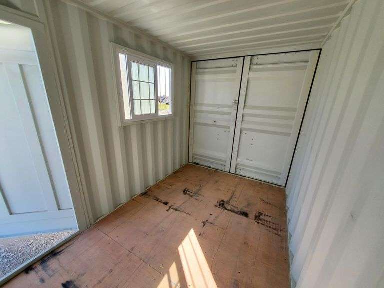 Unused 12FT container with walk door, window, and double end doors ...