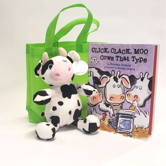 Click, Clack, Moo Book bag. Includes one "Click, Clack, Moo, cows that ...