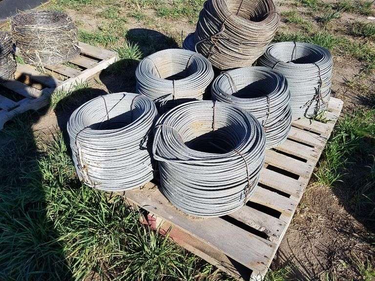 (7) Steel Cable Rolls, 3/8 - Adam Marshall Land & Auction, LLC