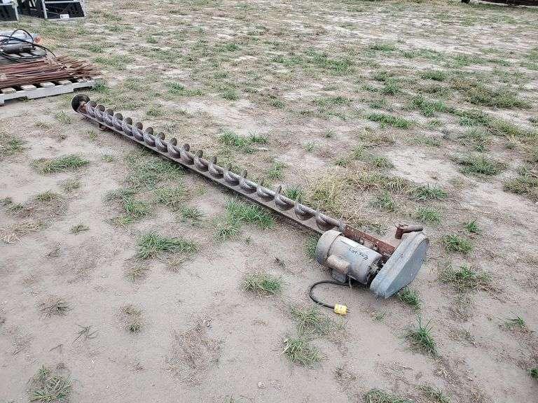 11FT Sweep Auger with Electric Motor - Adam Marshall Land & Auction, LLC