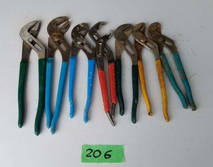 Assorted channel lock pilers - Adam Marshall Land & Auction, LLC