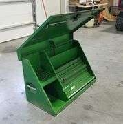 John Deere Portable Triangle Tool Box - Adam Marshall Land & Auction, LLC