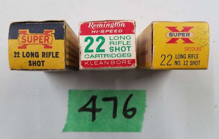 Assorted Vintage 22 LR No. 12 Shot - Western Super-X, Remington Hi ...