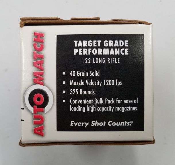 Federal Auto Match 22 LR - 40 Gr Solid (1 X 325) - Adam Marshall Land ...