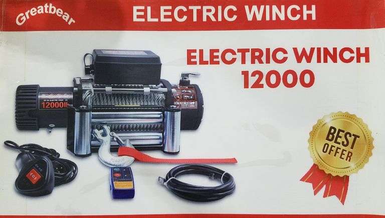 Greatbear Electric Winch - 12,000 Lbs - NIB - Adam Marshall Land ...