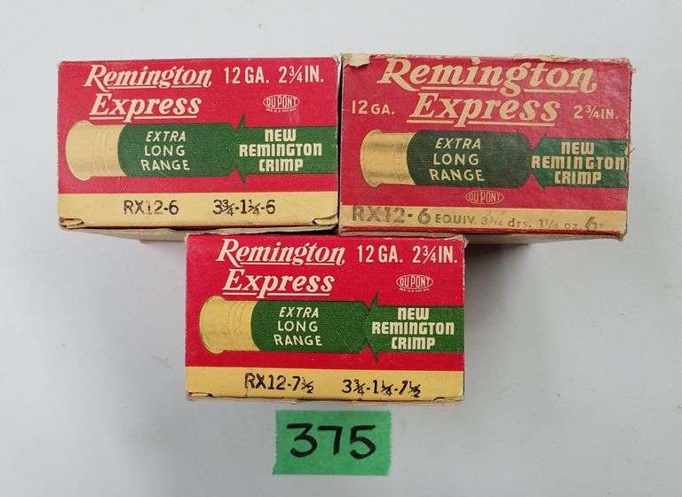 Vintage Remington Express - 12 GA, 2-3/4" - 6 Shot (2 X 25) + 7-1/2 ...