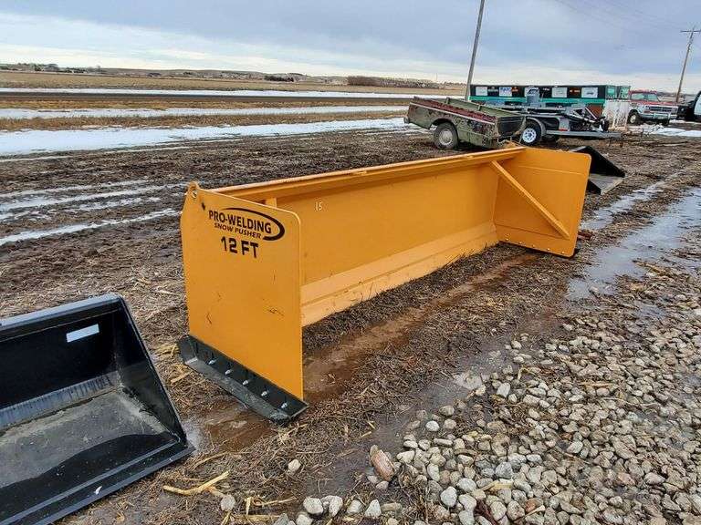 Pro Welding 12FT Snow Pusher for Payloader - Adam Marshall Land ...