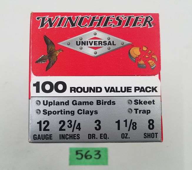 Winchester Universal - 12 GA, 2-3/4", 8 Shot (4 X 25 = Case Of 100 ...