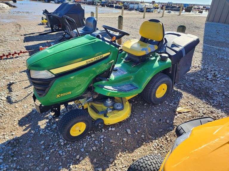 2015 John Deere X300R Lawn Mower w/ Bagger - Adam Marshall Land ...