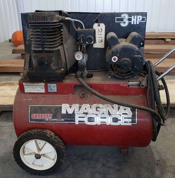 MagnaForce air compressor - Adam Marshall Land & Auction, LLC